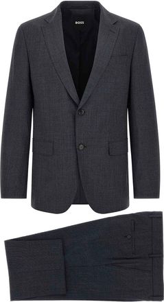HUGO BOSS Knielanges Kleid - Blau