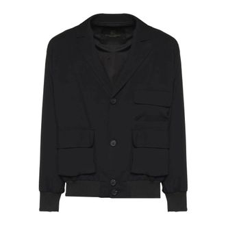 Giuliano Galiano Homme, Vestes, Noir, Taille: XL Bomber Nero