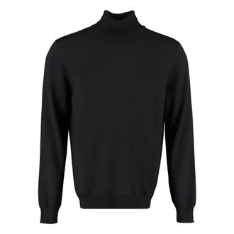THE (ALPHABET) DER (Knit) Woll-Rollkragenpullover - - Knitwear - Herren - Schwarzk - M
