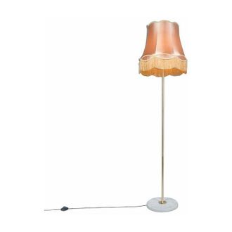 QAZQA Kaso - Lampadaire avec Abat-Jour - 1 lumière - h 1750 mm - Doré - Rétro - éclairage intérieur - Salon i Chambre i Cuisine i Salle à manger - Qazqa