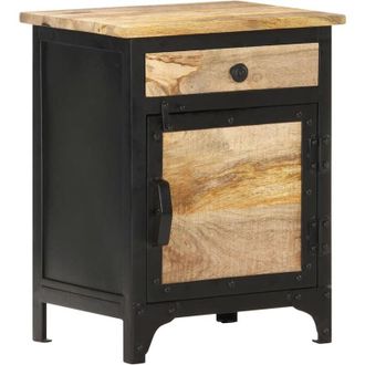 vidaXL Table de chevet 40x30x50 cm Bois de manguier massif vidaXL