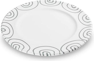 Gmundner Keramik Speiseteller Gourmet Durchmesser : 27 cm Graugeflammt Geschirr, handgemacht in Österreich