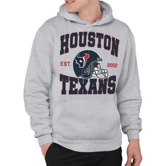 Junk Food NFL - Houston Texans - Team Helmet - Unisex Adult Pullover Fleece Hoodie for Men and Women - Size X-Large