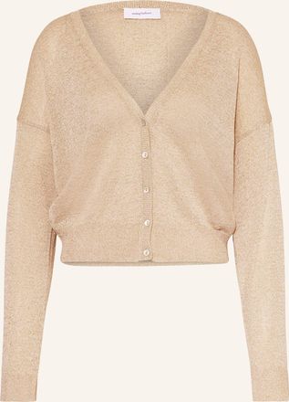 Darling Harbour Darling Harbour Strickjacke Mit Glitzergarn beige