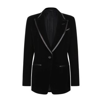 Tom Ford Femme, Vestes, Noir, Taille: 38 FR Wallis Single Breasted Tuxedo Jacket