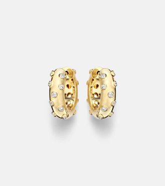 Yvonne L&eacute;on Yvonne L&eacute;on Ohrringe Plumetis aus 9kt Gelbgold (375/1000) mit Diamanten