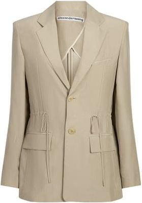 Alexander Wang Blazer cintr&eacute; l&eacute;ger en soie