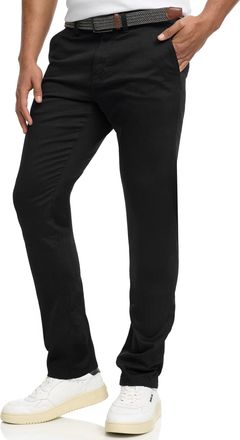 Indicode Herren Eary Chinohose Stretchhose | Chino Herrenhose Super Stretch Stoffhose Black, 38/32