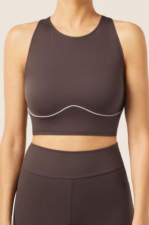 Calzedonia Soft Touch-oberteil Mit Paspeln Braun