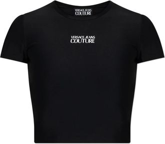 Versace Jeans Couture Femme, Tops, Noir, Taille: 38 FR Fitted Top