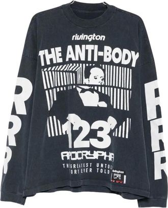 RRR123 Rrr123, Homme, Sweatshirts et sweats &agrave; capuche, Noir, Taille: M The Anti-Body Vintage L/S Tee