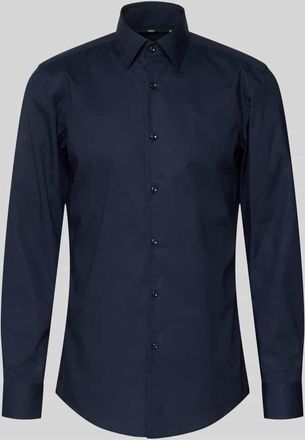 HUGO BOSS Slim Fit Businesshemd aus Popeline mit Stretch-Anteil