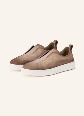 Santoni Slip-On-Sneaker Victory beige