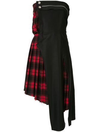 Unravel robe &agrave; design patchwork - Rouge