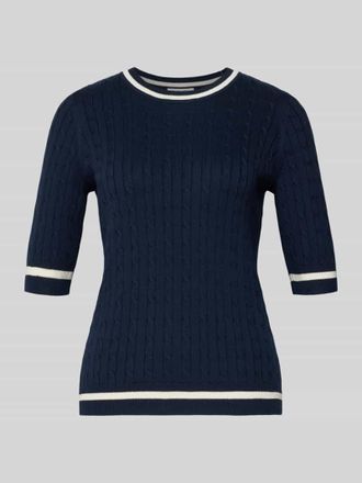 Christian Berg Strickpullover mit gerippten Abschl&uuml;ssen