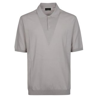 Ballantyne Homme, Pulls, Gris, Taille: XL Polo Uni Manches Courtes