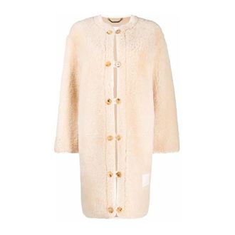 Chlo&eacute; Mantel mit Shearling-Besatz - - Coats - Damen - Beige - XS