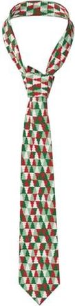 Generic Cravate DAffaires Sapin De No&euml;l Traditionnel Abstrait Confortable Necktie Fine Cravate Pour Hommes Pour Affaires Accessoires Mariage