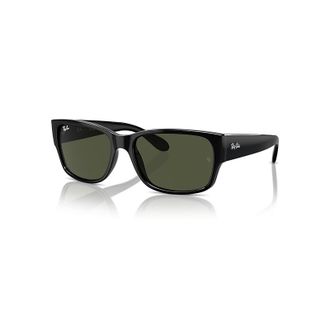 Ray-Ban Rb4388 Sonnenbrillen Schwarz Fassung Gr&uuml;n Glas 58-18