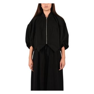 Meimeij Bomberjacke mit asymmetrischem Schnitt - - Jackets - Damen - Schwarzk - M