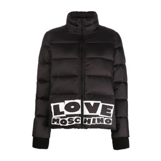 Love Moschino Femme, Vestes, Noir, Taille: 36 FR Veste Duvet Noire