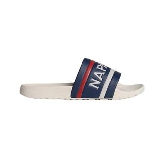 Napapijri Gestreifte Zehentrenner-Sandalen - - Shoes - Herren - Wei&szlig; - 42 EU