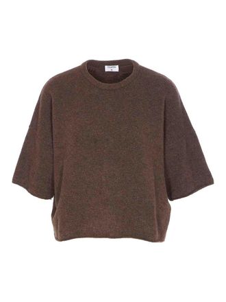 Filippa K Pull Col Rond - Marron