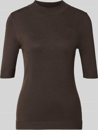 Comma Slim Fit Bluse aus Viskose-Mix in Strick-Optik