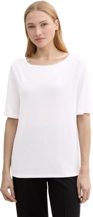 Tom Tailor Damen 1047234 T-Shirt, 20000 - White, XXS EU