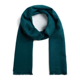 Qualicoq Echarpe Longue Hiver et Mi-saison - Made in France - Echarpe Homme et Echarpe Femme top Elégance - 16 Couleurs Unies - Confort et Douceur (Pétrole)