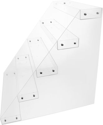 SOLUSTRE Transparenter Acryl Getränke-Organizer Aufbewahrungsregal Modernes Multifunktionales Display Für Büro Und Einzelhandel Langlebiger Stapelbarer Getränk