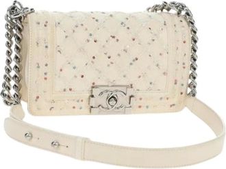 Chanel Sac bandouli&egrave;re vintage doccasion - Femme - Pre-owned - Beige - Taille: ONE Size
