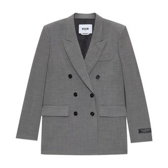 Msgm Msgm, Damen, Jacken, Grau, XSGr&ouml;&szlig;e