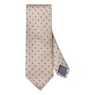 Eton Beiger Punkt Seiden/Leinen Krawatte - - Accessories - Herren - Beige - ONE SIZE
