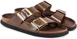 Birkenstock Mules plates Arizona Droplet Buckle en cuir