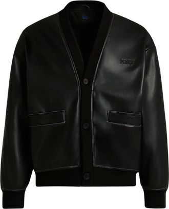 Kiton Homme, Vestes, Noir, Taille: XL Bomber en cuir moderne