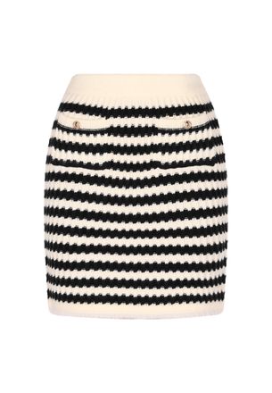 Faina Felsen Damen schwarz-wollwei&szlig;