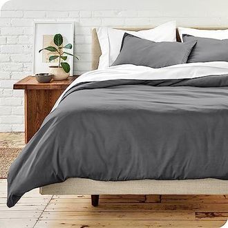 Bare Home Parure de Couette 200 x 200 cm - Housse de Couette en Microfibre Doublement Brossée et 2 Taies dOreiller (200 x 200/80 x 80 x 2, Gris Clair)