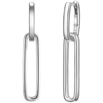 Glanzst&uuml;cke M&uuml;nchen Ohrringe - Sterling Silber Creolen - Gr. unisize - in Silber - f&uuml;r Damen