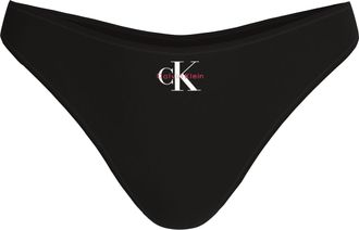 Calvin Klein Swimwear Bikini-Hose, Damen, Gr. XS (34), N-Gr, schwarz, Jersey, Elasthan, CALVIN KLEIN SWIMWEAR, unifarben, Badehosen Bikini-Hose, K&ouml;rpernahe Passform mit ela