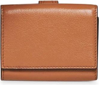 Chlo&eacute; Grained Calf Leather Wallet - Brown