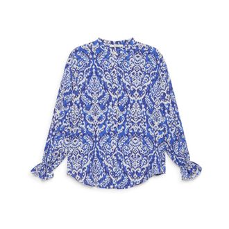 Maliparmi Maliparmi, Femme, Blouses et Chemises, Bleu, Taille: 38 FR Dreamscape Ikat Shirt