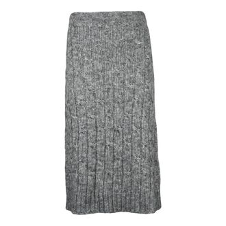 Max Mara Femme, Jupes, Gris, Taille: 36 FR Longuette