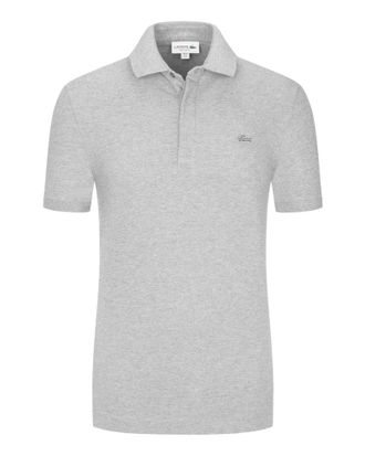 Lacoste Stretch-Poloshirt mit verdeckter Knopfleiste in