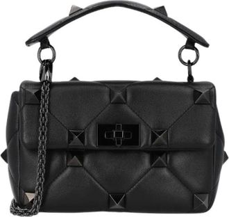 Valentino Pre-owned Sac bandouli&egrave;re Roman Stud - Femme - Pre-owned - Noir - Taille: ONE Size