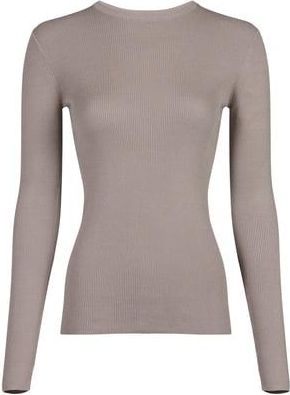 Tibi Pull droit col rond d&eacute;coupes dos en laine