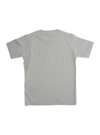 Stone Island Boys Grey T-Shirt With Round Neck And Logo Patch Cotton T-Shirts Polos
