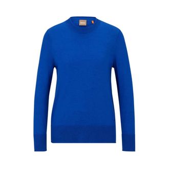 HUGO BOSS Rundhals-Strickpullover - - Knitwear - Herren - Blau - 2XL