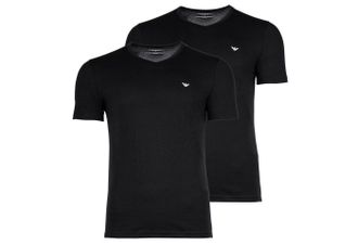 Emporio Armani T-Shirt Herren T-Shirt 2er Pack Baumwolle CORE LOGOBAND (Packung, 2er Pack)
