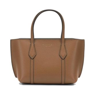 Tory Burch Femme, Sacs, Brun, Taille: ONE Size Leather Tote Bag